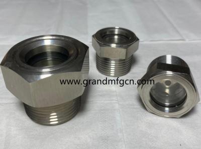 China NPT 1/2 Stainless Steel 304 Oil Sight Glass Level Indicator for Lubrication Systems for sale