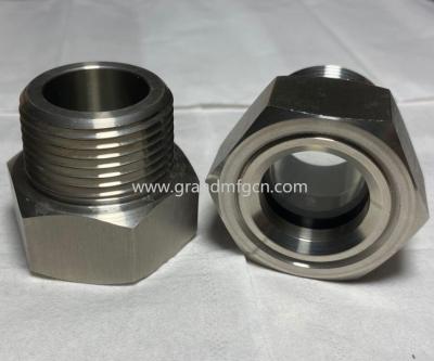 China NPT 1 1/2 Stainless Steel SS316 SS304 Oil Level Sight Glass for Evaporator Observation for sale