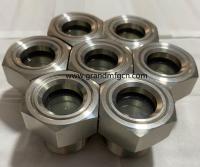 China NPT 1/2 Inch Stainless Steel 304 Oil Sight Glass Level Indicator for Blower Lubrication Systems for sale