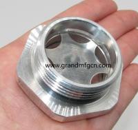 China Aluminum Oil Level Sight Glass M36x1.5 Hex Screw for Blower Lubrication System 5-10 Bar for sale