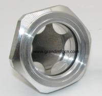 China Aluminum Oil Level Sight Glass Gauge M60x2 Thread 5-10 Bar for Compressor Gearbox for sale