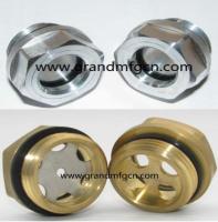 China Aluminum Oil Level Sight Glass Gauge M60x2 Thread 5-10 Bar for Compressor Gearbox for sale