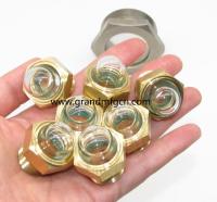 China 1 Inch Male NPT Domed Liquid Level Sight Glass Gauge for Pumps Oil Level Indicator for sale