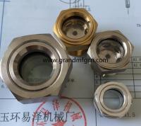 China Brass 1/2 Inch NPT Male Thread Oil Level Sight Glass Indicator for Pumps 5-10 Bar for sale