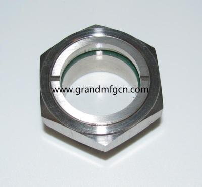 China Stainless Steel M36x2 Knob Type Oil Level Sight Glass Visual Indicator 250 Bar for sale