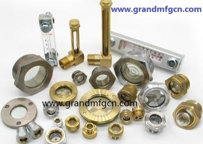 China G1/2 Inch Hexagon Aluminum Oil Level Sight Glass Brass Oil Gauge Indicator for sale