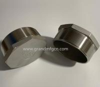 China Stainless Steel SUS304 Hexagon Plug Precision Turned Parts SS304 Fitting Accessories CNC Machined for sale