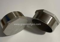 China Stainless Steel SUS304 Hexagon Plugs Precision Turned Parts SS304 Fitting Accessories 0.01mm Tolerance for sale