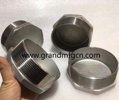 China Stainless Steel SUS304 Hexagon Plug Precision Turned Parts SS304 Fitting Accessories CNC Machined for sale