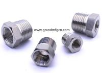 China 4 Inch Stainless Steel 304 316 Hex Plug Precision Machined Parts CNC Custom SS304 Fittings OEM for sale
