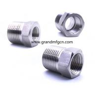 China 4 Inch Stainless Steel 304 316 Hex Plug Precision Machined Parts CNC Custom SS304 Fittings OEM for sale