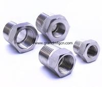 China 4 Inch Stainless Steel 304 316 Hex Plug Precision Machined Parts CNC Custom SS304 Fittings OEM for sale