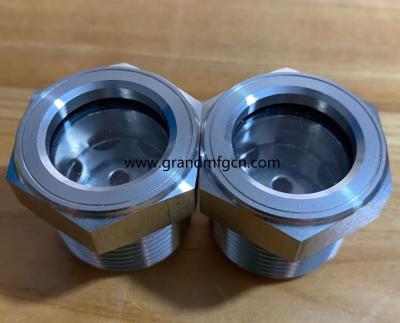 China Stainless Steel 316 NPT 3/4 Inch Knob Type Oil Level Indicator Sight Glass Gauge for sale