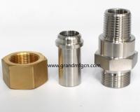 China Stainless Steel SUS304 SUS316 Precision Machined Connectors Custom Turned Parts 0.01mm Tolerance for sale