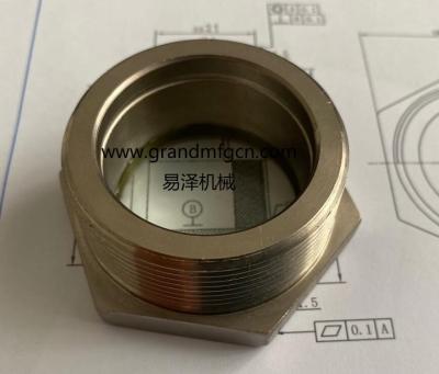 China 1 1/4 Inch Fused Steel Sight Glass for Refrigeration Equipment Oil Sight Window for sale