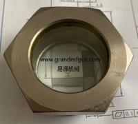 China NPT1 1/4 Fused Steel Sight Glass for Refrigeration Compressor 12MPa 260C for sale