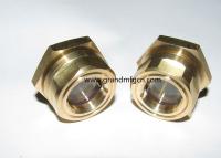 China Brass Oil Level Sight Glass Indicator 3/8 Inch NPT Thread for Vacuum Pump Compressor for sale