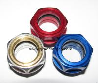 China Aluminum Oil Sight Glass 8 Bar M22x1.5 Milled Head Reducer Fluid Level Gauge Custom for sale