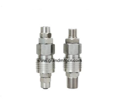 China Custom Stainless Steel 304 316 Precision Machined Parts OEM CNC Turned Components with +/-0.01mm Tolerance for sale