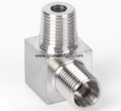 China Stainless Steel SUS304 SUS316 Precision Machined Connectors Custom Turned Parts 0.01mm Tolerance for sale