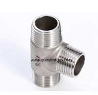 China Custom Stainless Steel 304 316 Precision Machined Parts SS304 Tee Fittings OEM NPT Connectors for sale