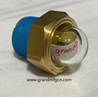 China 1/2 Inch NPT Brass Oil Level Sight Glass Gauge 5-10 Bar for Pumps and Gearboxes for sale