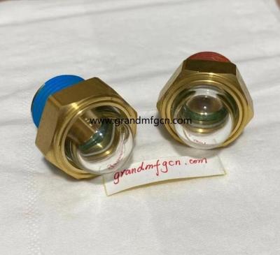 China 1/2 Inch Male NPT Domed Liquid Level Gauge Sight Glass Indicator for Pumps for sale