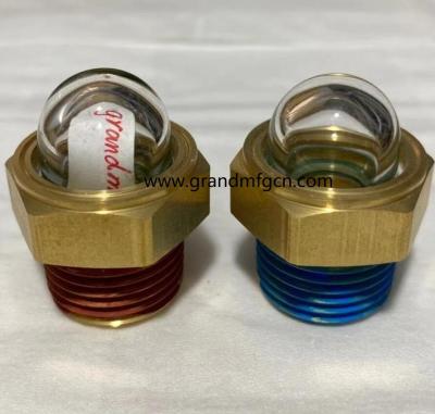 China 1/2 Inch Male NPT Domed Liquid Level Gauge Sight Glass Indicator for Pumps for sale