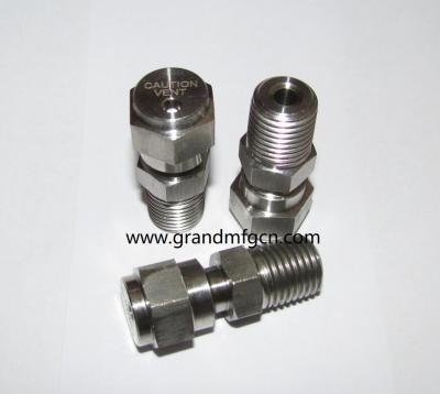 China NPT1/4 Stainless Steel 316 Release Valve 2800PSI Custom Precision Machined Part for sale