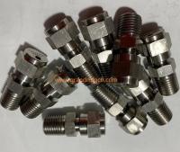 China Stainless Steel SUS304 SUS316 Precision Machined Connectors Custom Turned Parts 0.01mm Tolerance for sale