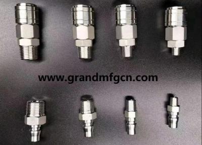 China Stainless Steel SUS304 SUS316 Precision Machined Connectors Custom Turned Parts 0.01mm Tolerance for sale