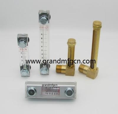 China Aluminum Hydraulic Oil Level Indicator with Level Marks for Thin-Wall Container 100mm for sale