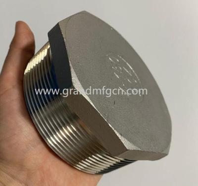 China Stainless Steel SUS304 Hexagon Plugs Precision Turned Parts SS304 Fitting Accessories 0.01mm Tolerance for sale