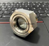 China High Pressure 1500PSI Threaded Sight Glass M27x1.5 Stainless Steel 304 Fluid Flow Gauge for sale