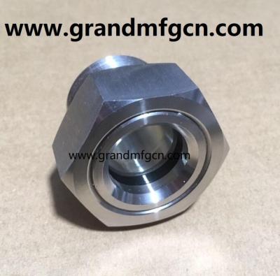 China SS304 NPT 1 Male Thread Sight Glass Oil Sight Window for Autoclave Reactor for sale