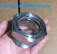 China High Pressure 1500PSI Sight Flow Window 1 2 3 Inch NPT Oil Sight Glass Fluid Level Gauge for sale