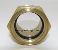 China Brass NPT 1 Inch Pipe Threaded Oil Level Sight Glass Indicator for Vacuum Pump and Air Compressor for sale