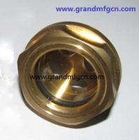 China Brass Oil Level Sight Glass G1 BSP Thread 5-10 Bar for Pump Compressor Gearbox for sale