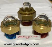 China Brass Oil Sight Glass M20x1.5 Air Compressor Flow Indicator 5-10 Bar for sale