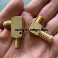 China Custom Precision Brass Machined Parts CNC Turned Elbow Thread Connectors 0.01mm Tolerance for sale
