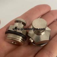 China Brass NPT Thread Radiator Vent Plug Precision CNC Machined Parts 0.01mm Tolerance for sale