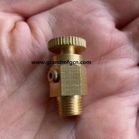 China Brass NPT Thread Radiator Vent Plug Precision CNC Machined Parts 0.01mm Tolerance for sale
