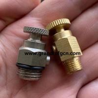China Brass NPT Thread Radiator Vent Plug Precision CNC Machined Parts 0.01mm Tolerance for sale