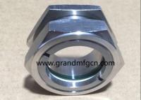 China SS304 Oil Sight Glass Plug G1/2 NPT1/2 BSP Thread 5-10 Bar Oil Level Gauge for sale