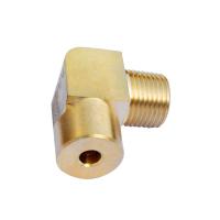 China Custom Precision Brass Machined Parts CNC Turned Fittings with +/-0.01mm Tolerance for sale