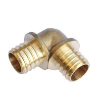 China Custom Precision Brass Machined Parts CNC Turned Elbow Thread Connectors 0.01mm Tolerance for sale