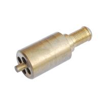 China Custom Precision Brass Machined Parts CNC Turned Elbow Thread Connectors 0.01mm Tolerance for sale
