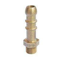 China Custom Precision Brass Machined Parts CNC Turned Elbow Thread Connectors 0.01mm Tolerance for sale