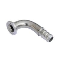 China Custom Precision Brass Machined Parts CNC Turned Elbow Thread Connectors 0.01mm Tolerance for sale