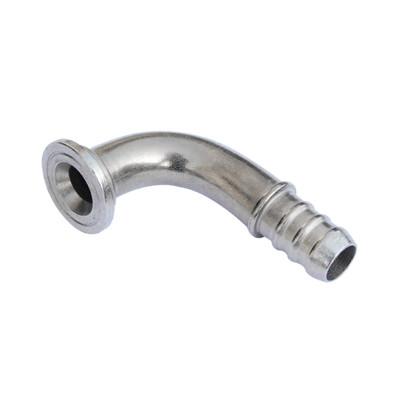 China Custom Precision Brass Machined Parts CNC Turned Elbow Thread Connectors 0.01mm Tolerance for sale